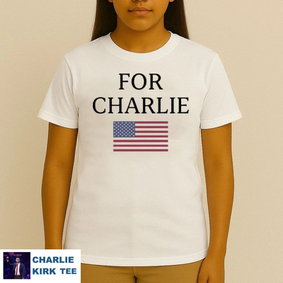 Charlie Kirk Freedom T-shirt For Charlie Justice U.S Flag Logo Best ...