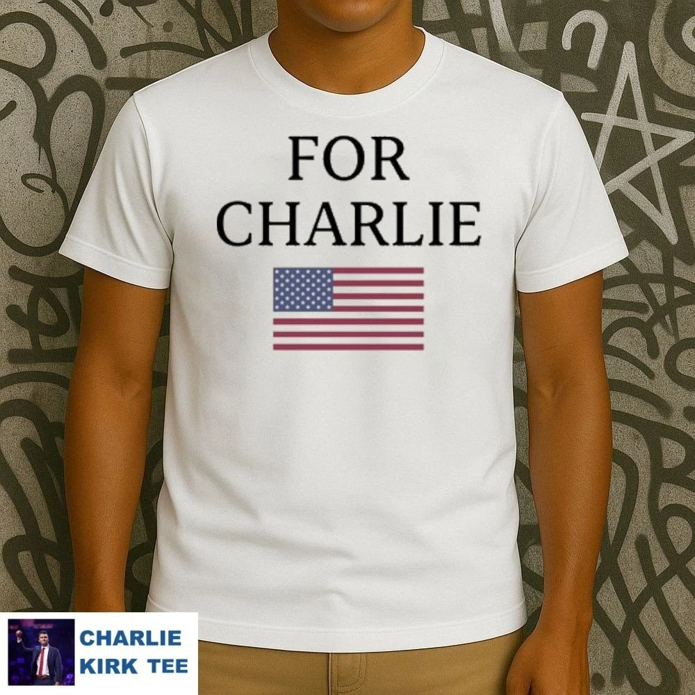 Charlie Kirk Freedom T-shirt For Charlie Justice U.S Flag Logo Best ...